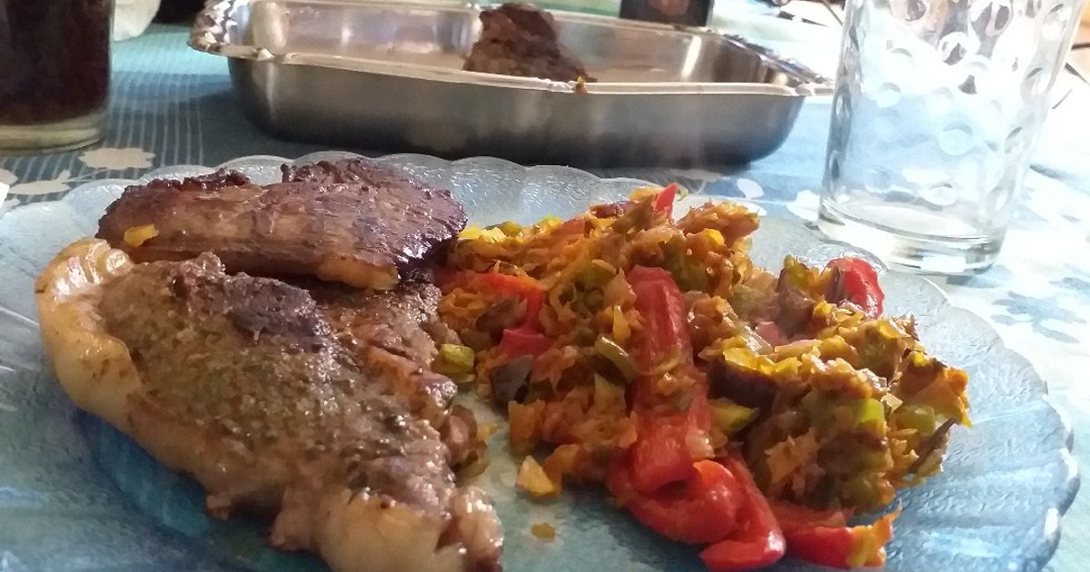 Churrasco A La Provenzal Con Salteado De Verduras Receta de Francisco ...