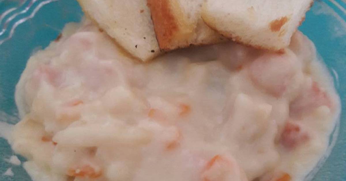 Resep Creamy soup dengan roti bakar mentega oleh Berlina Christianti ...