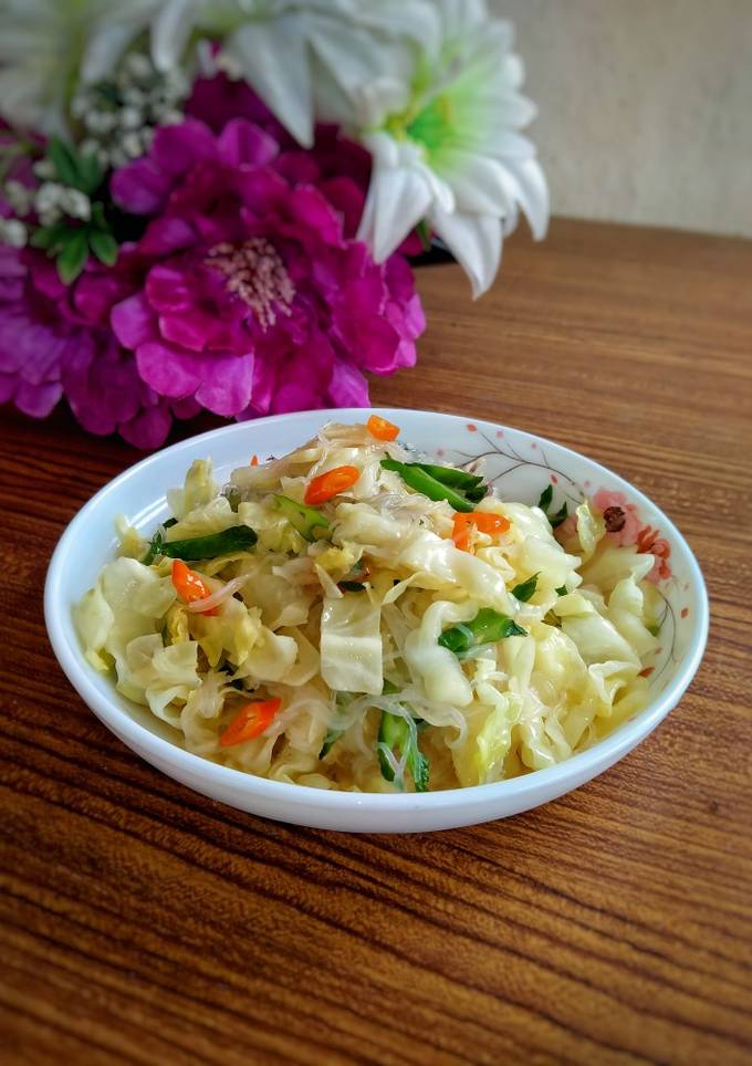 Resipi Kobis dan Suhun Tumis oleh shazrina - Cookpad