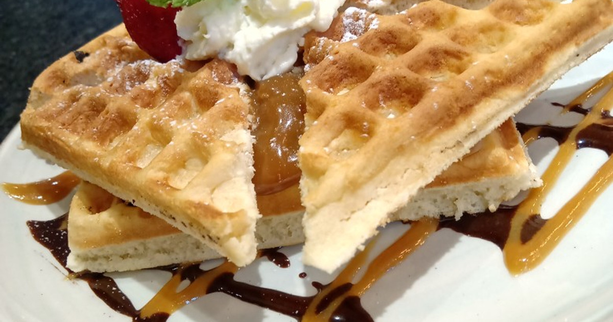 Waffles Con Dulce De Leche Receta de Diego Techera- Cookpad