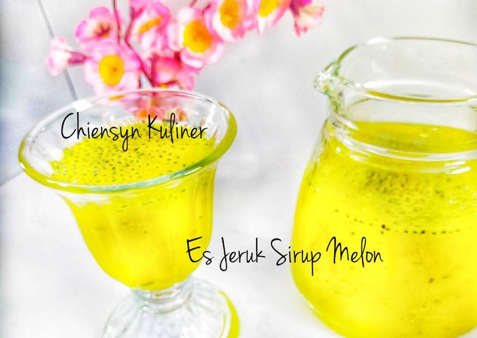 Resep Es Jeruk Sirup Melon oleh Chiensyn Kuliner - Cookpad
