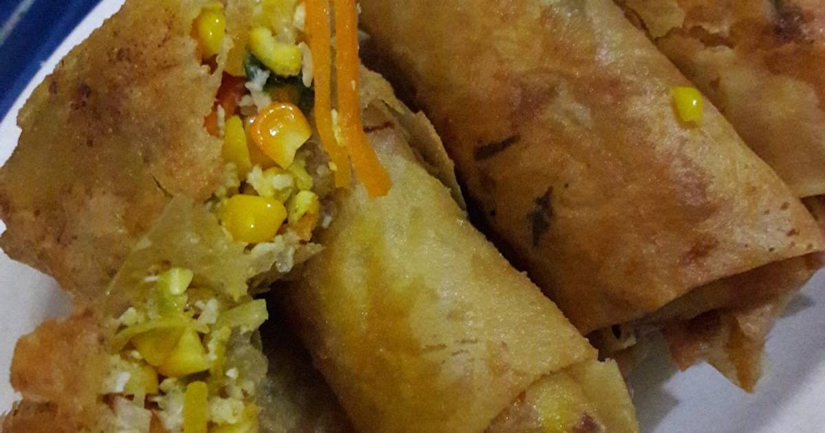 6 resep lumpia isi ayam suwir wortel dan jagung manis enak dan mudah ...