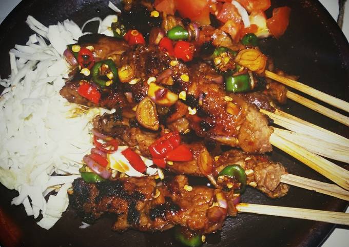 Resep Simple Sate Sapi oleh Reski Ramadhani - Cookpad