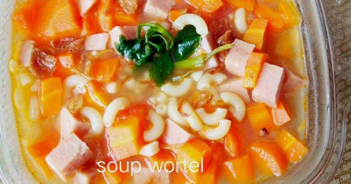 Resep Soup wortel macaroni oleh Olahan Rulis - Cookpad