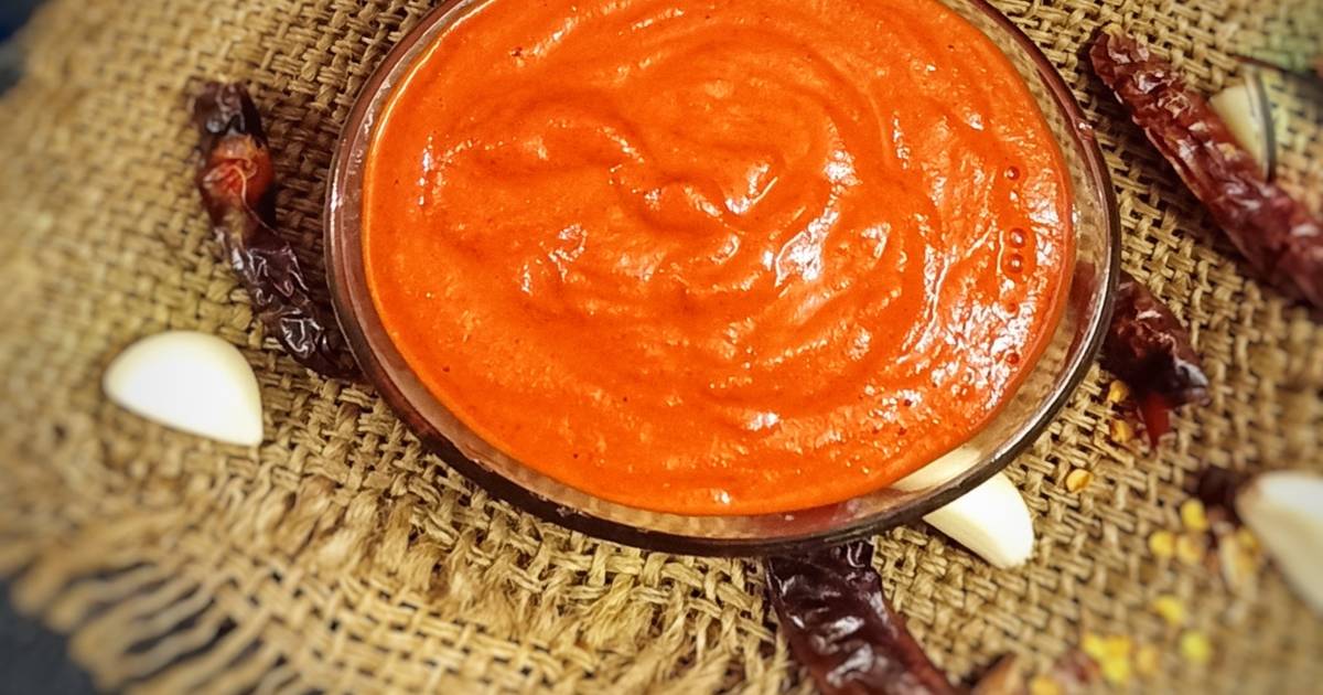 Garlic red chilli chutney Recipe by Mamta L. Lalwani - Cookpad