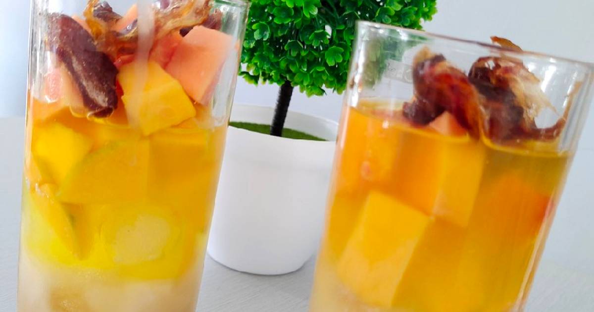 Resep Es buah gula aren oleh Dewwy Permata - Cookpad