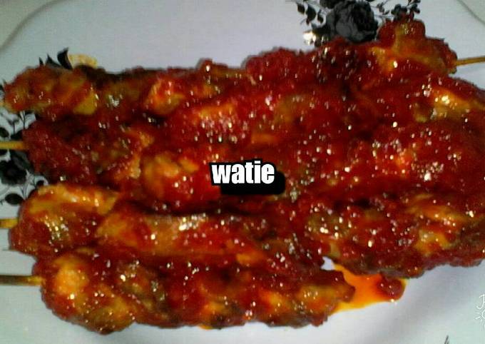 Resep Sate ayam bumbu rujak oleh Dapur Koe - Cookpad