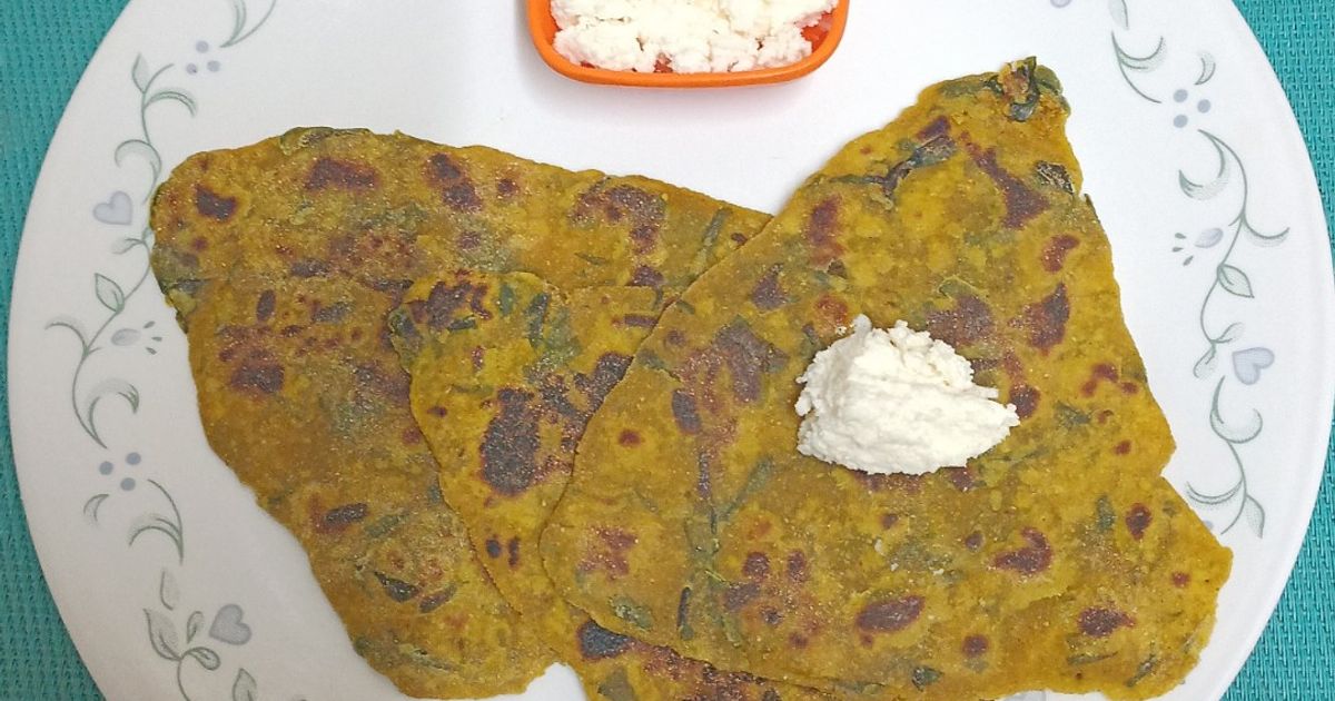 Bajri Methi Thepla With White Butter Recipe by Bina Samir Telivala ...