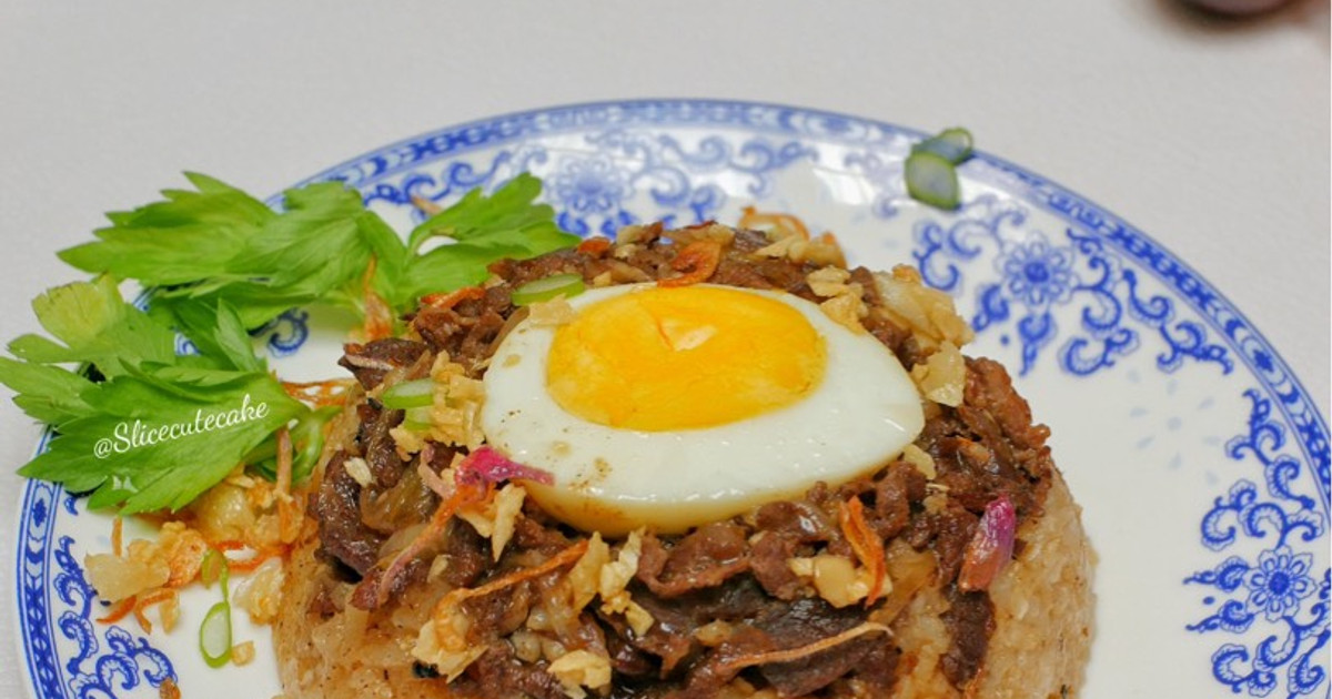Resep Nasi Tim Sapi Telur oleh Slicecutecake - Cookpad