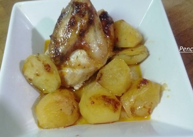 Asado de pollo al Mojo Picón picante Receta de penchi briones garcia ...