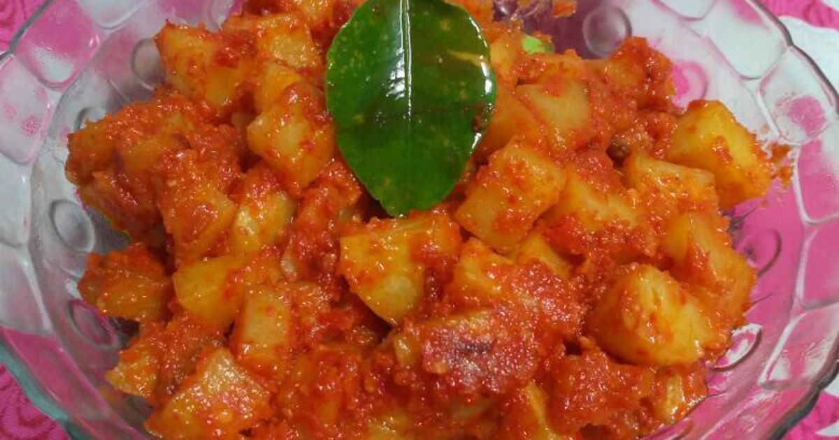 Resep kentang balado lezat mudah dan praktis, cocok untuk menu keluarga