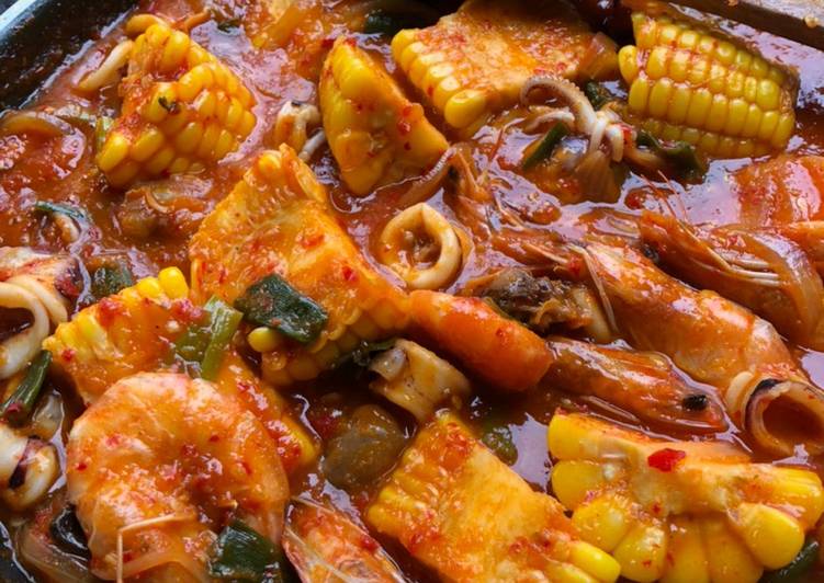 resep seafood tumpah Resep seafood tumpah (saus pedas manis) ???? oleh ...