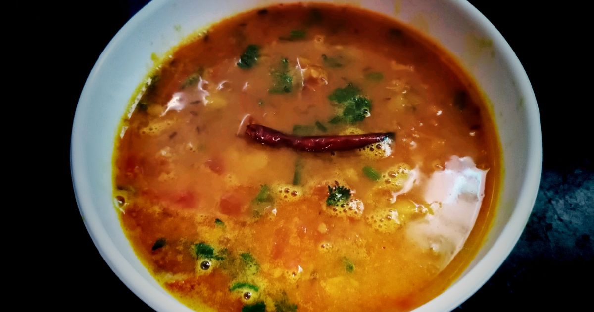Tuvar Dal(pigeon Pea) With Tomato And Coriander Recipe by Debasree Sarkar - Cookpad