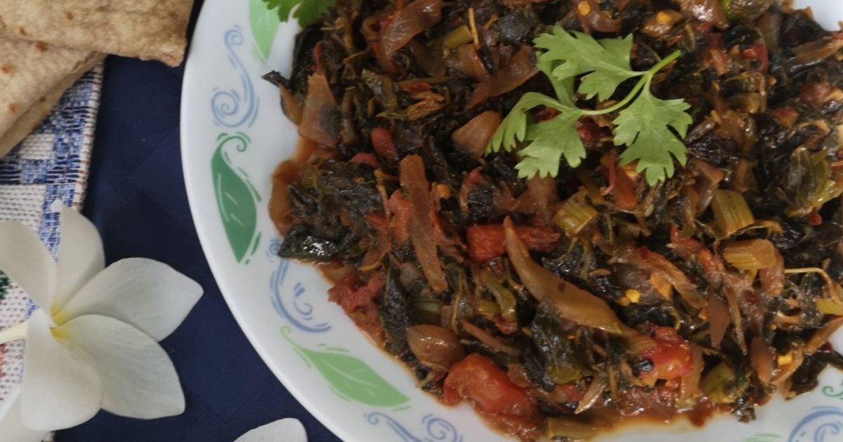 Cholai Ki Bhujia/Amarnath Recipe by Rehana Wasim - Cookpad