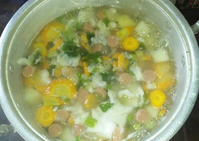 Resep Sop sosis telur ayam oleh Raisa Madon - Cookpad