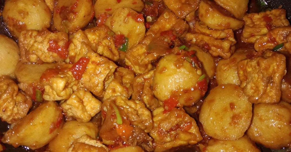 Resep oseng pentol tahu pedes rumahan enak dan mudah - Cookpad