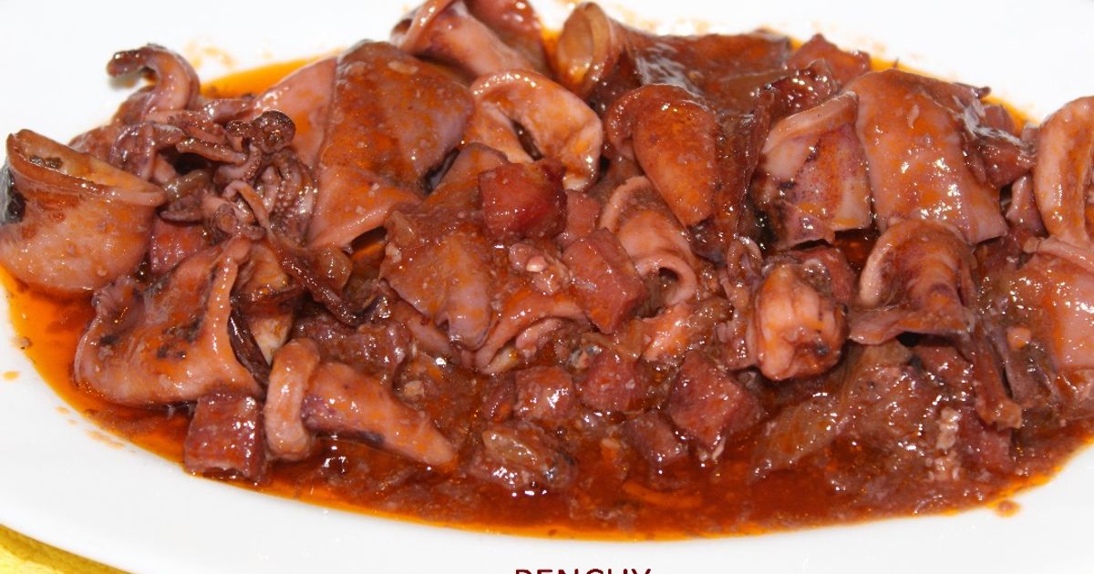 Chipirones Con Jamón Ibérico En Salsa Receta de penchi briones garcia ...