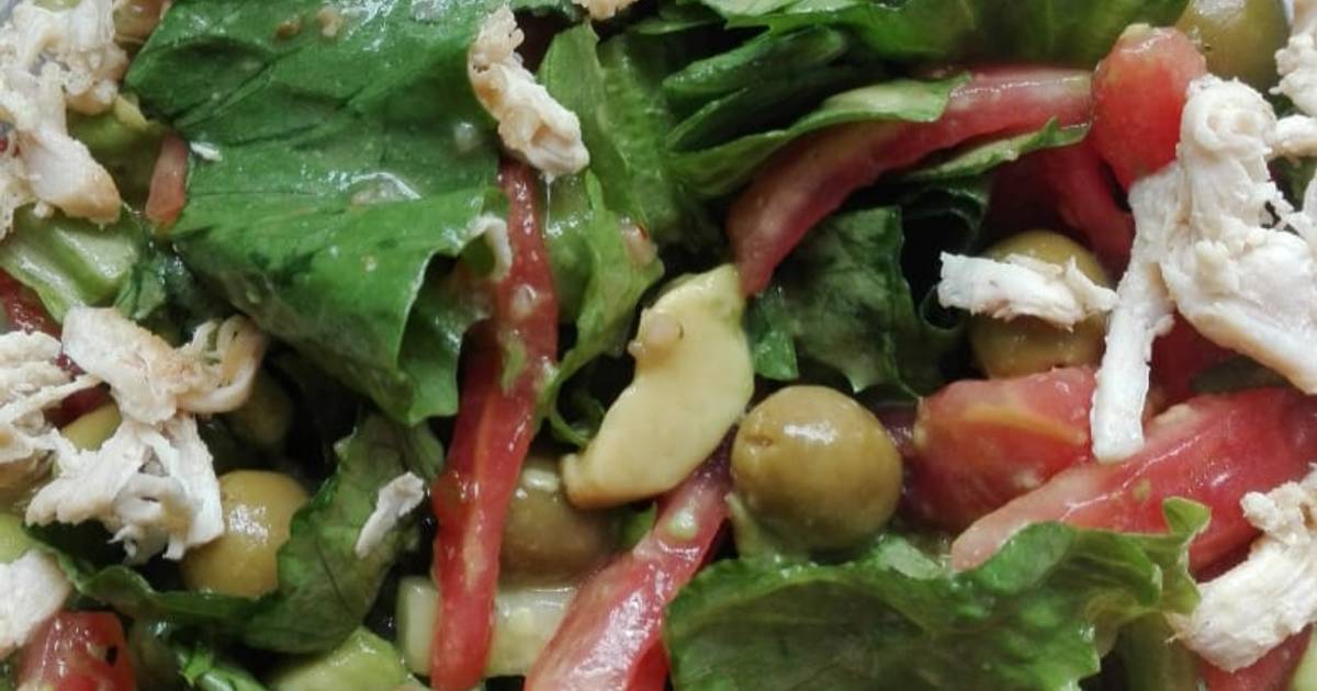 Ensalada de pollo con lechuga - 1,140 recetas caseras- Cookpad