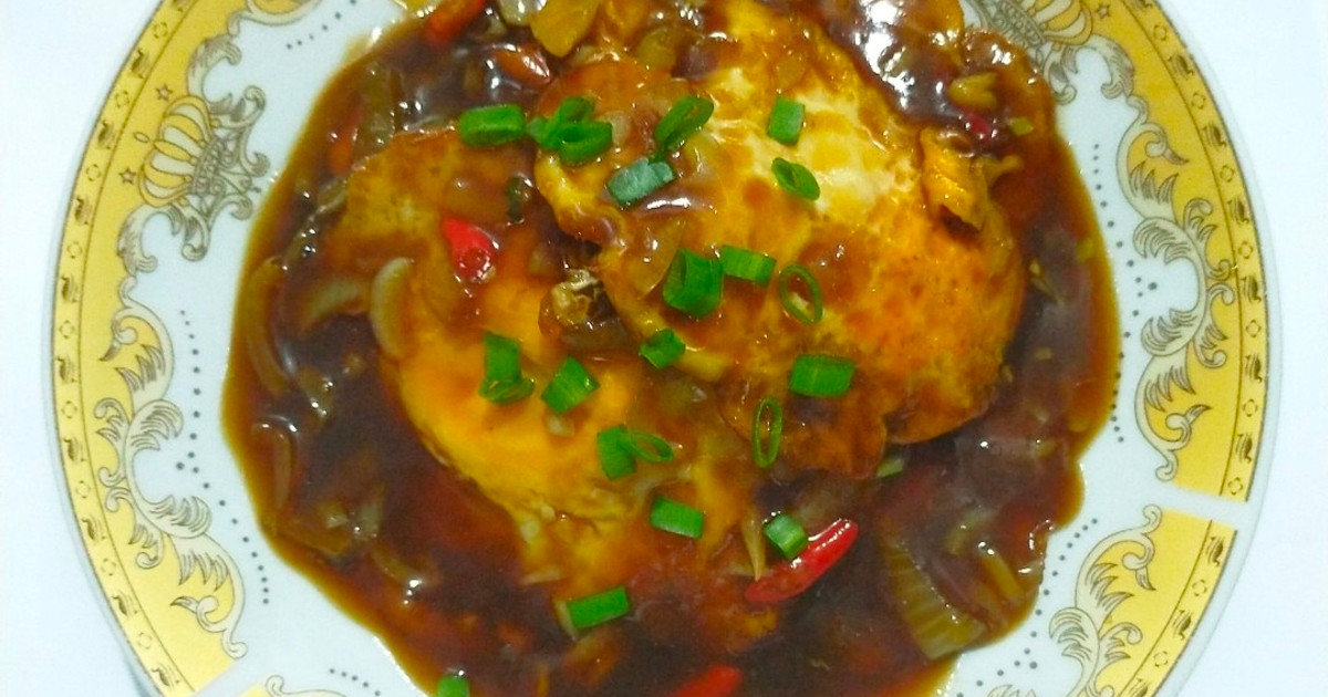 Resep 456. Telor Ceplok Masak Kecap Saus Tiram oleh Eni henie - Cookpad