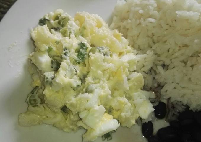 Ensalada fría de papa y huevo Receta de Wagner - Cookpad
