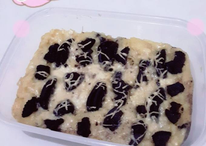 Resep Puding roti kukus keju oreo oleh mom KeiTasya - Cookpad
