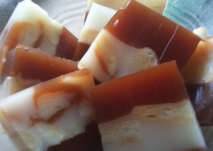 Resep Agar agar lapis coklat susu oleh Meghaa Al-Fath - Cookpad