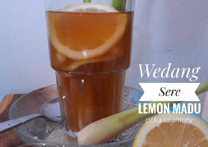 Resep Wedang Sere Lemon Madu oleh Cicilia Yustina Salamony - Cookpad
