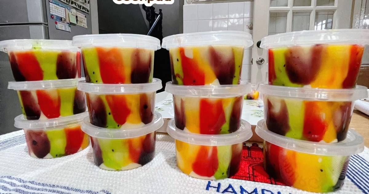 Resipi 👩‍🍳Puding Tutti Frutti oleh Mahadiah - Cookpad