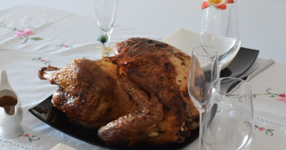 Pavo Relleno / Roasted Turkey Receta de @foodstopistas