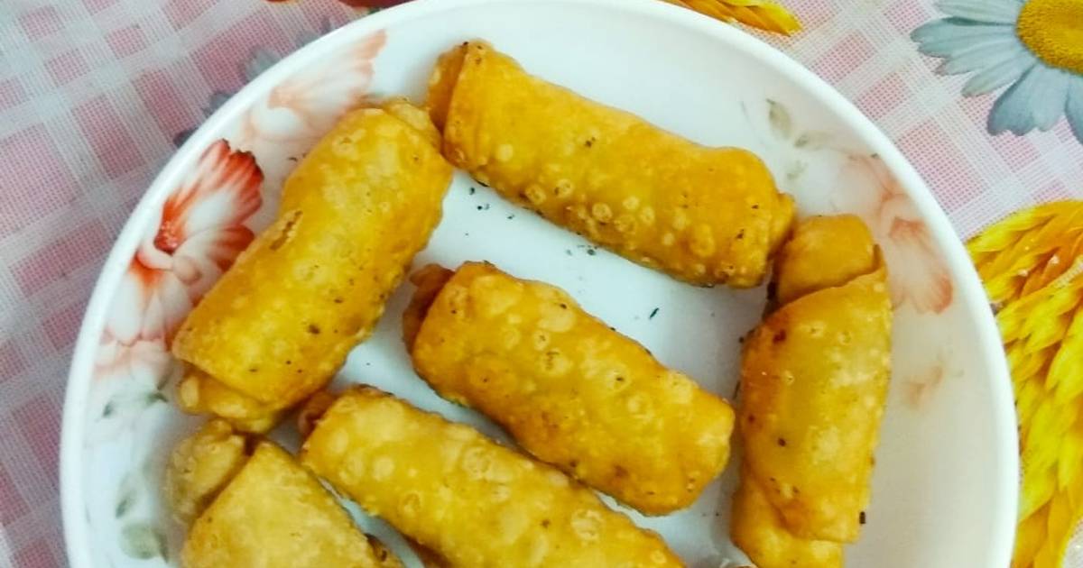 Spring roll chicken samosas Recipe by Zareen Ahmad - Cookpad