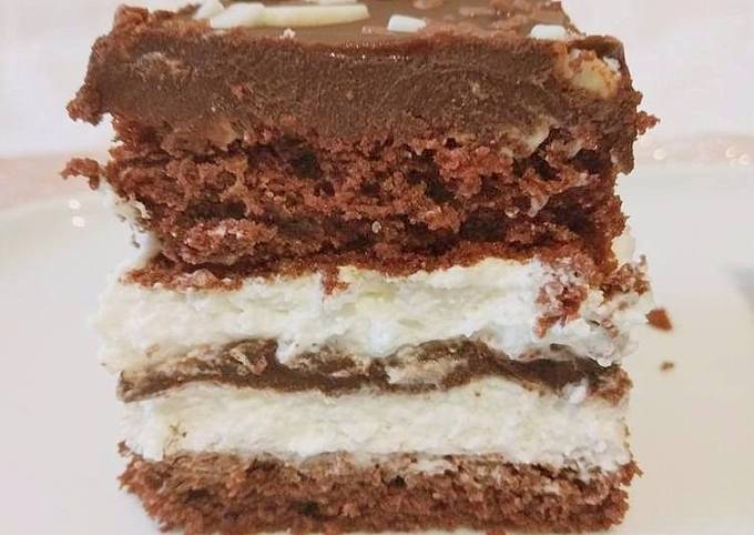 Gluténmentes tejszínes- csokis szelet | Ágnes Cserepes receptje ...