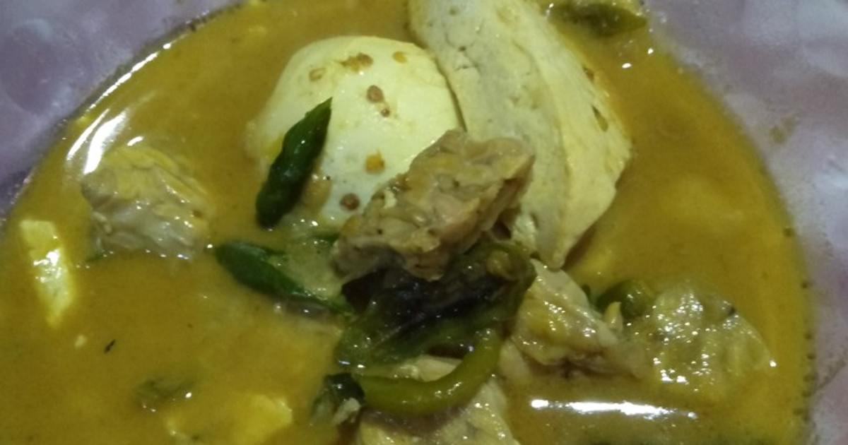 Resep Sayur Kuning Tahu Tempe Telor oleh Dyajeng Ella - Cookpad