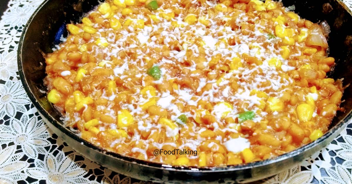 Cheesy Baked Beans Recipe by Dr.Madhumita Mishra - Cookpad
