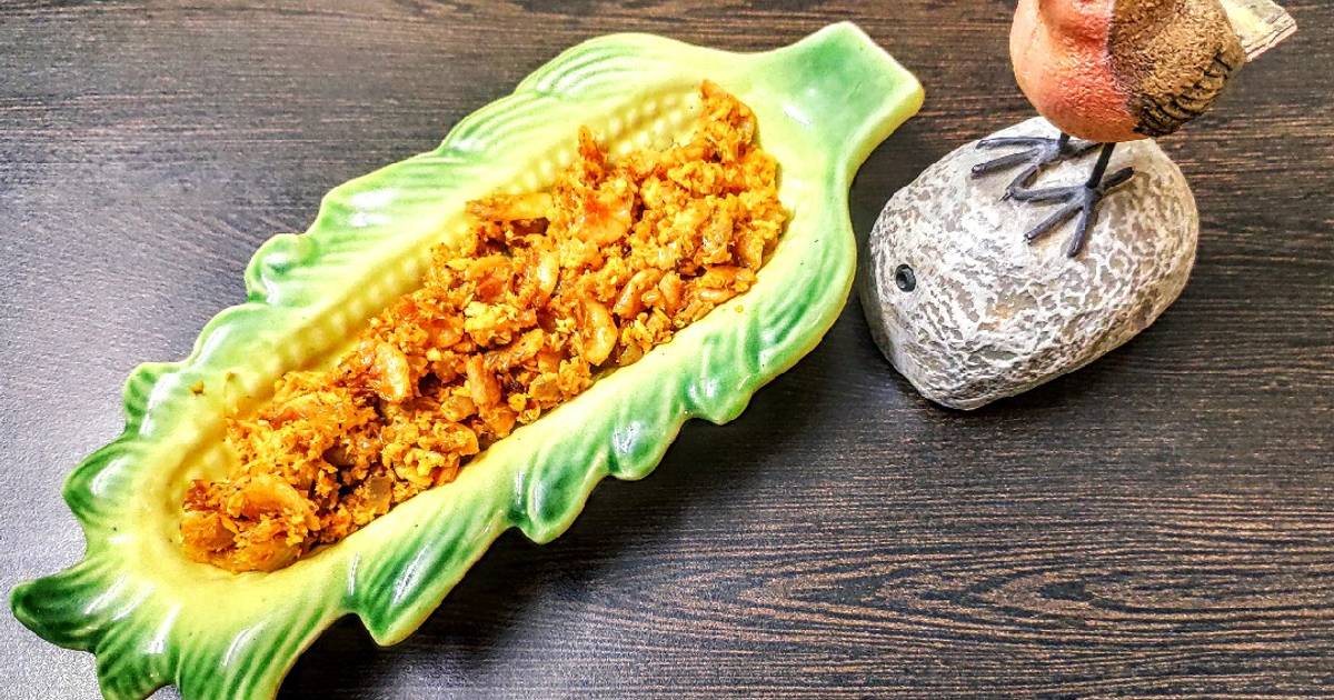 Kismur - Goan Style Dry Prawns Salad Recipe by Sonal Sardesai Gautam ...