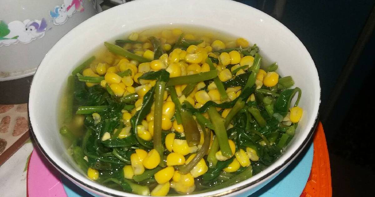 17 resep sayur bening kangkung dan jagung manis enak dan sederhana ala ...