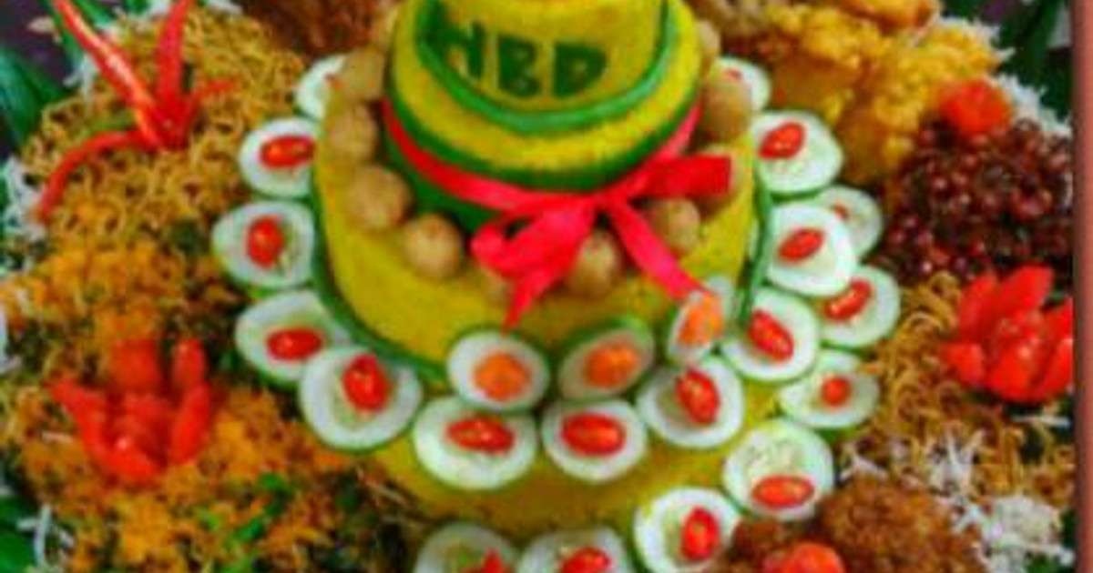 Resep Nasi Kuning Tumpeng Tradisional oleh Icha Annisa Septiana - Cookpad