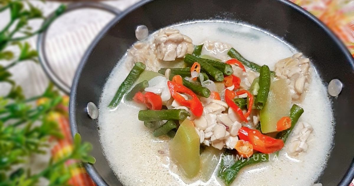 Resep Lodeh Labu Siam Kacang Panjang Tempe oleh Arum Yusia - Cookpad