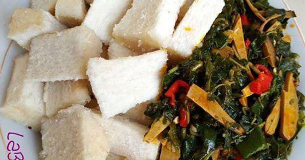 Boiled Yam And Vegetable Ugba Sauce Recipe by Tonia Ugochukwu Bishop ...