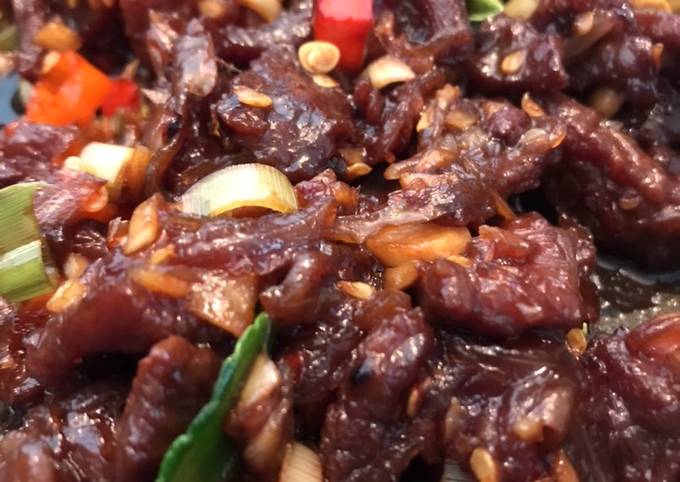 Resep Sei sapi teriyaki mercon oleh rienshel - Cookpad