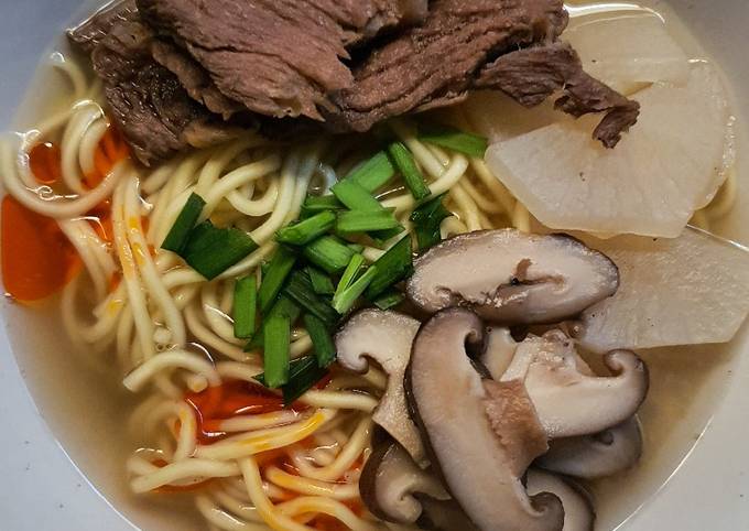 Resep Mi kuah daging (ala golden lamian) oleh Eve - Cookpad