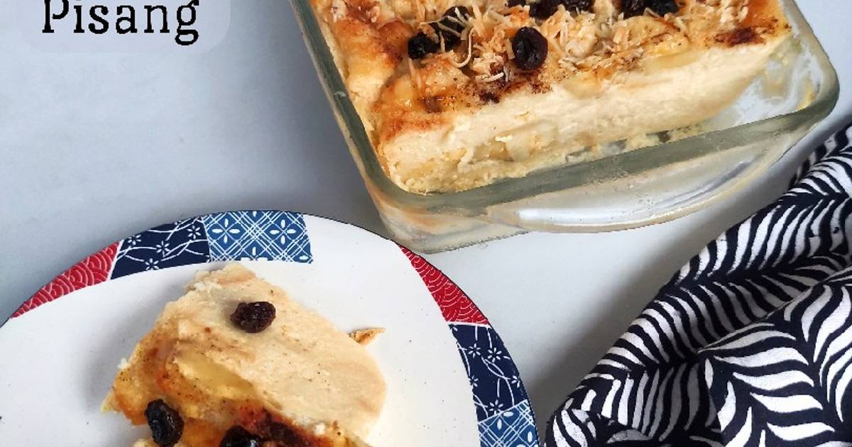 Resep 372. Puding Panggang Roti Pisang Sanggar (Pisang Kepok) oleh ...