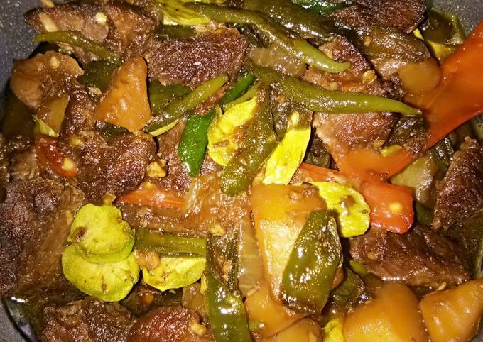 Resep Daging kecap cabe ijo oleh annisa khoiri - Cookpad