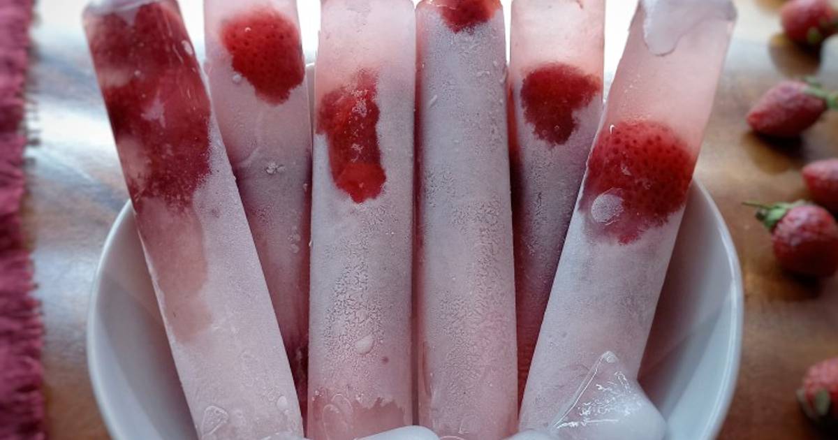 254 resep es strawberry kelapa enak dan mudah - Cookpad