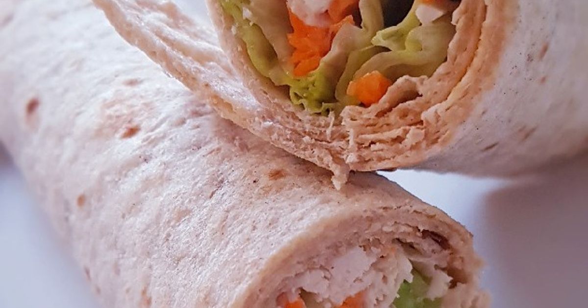 Easy Chicken Wraps 🌯🌯 Recipe by Pinkblanket's Kitchen - Cookpad