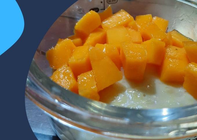 Resep Snack MPASI: Mango Cheese Cake oleh Gisti - Cookpad