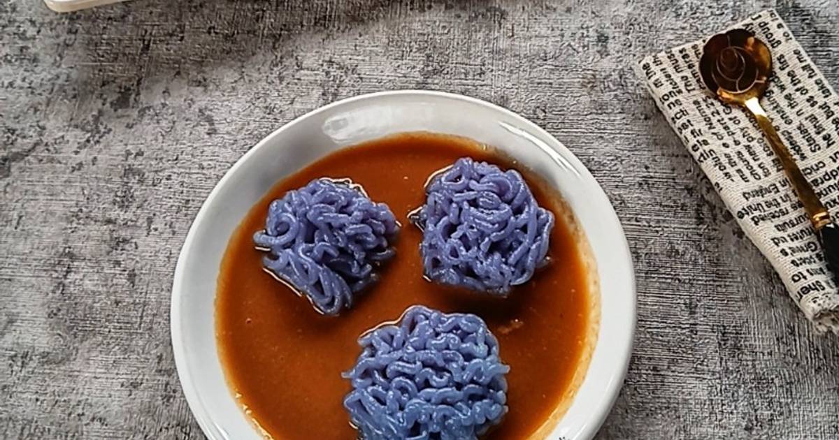 Resep Putu Mayang Bunga Telang oleh nidarudi - Cookpad