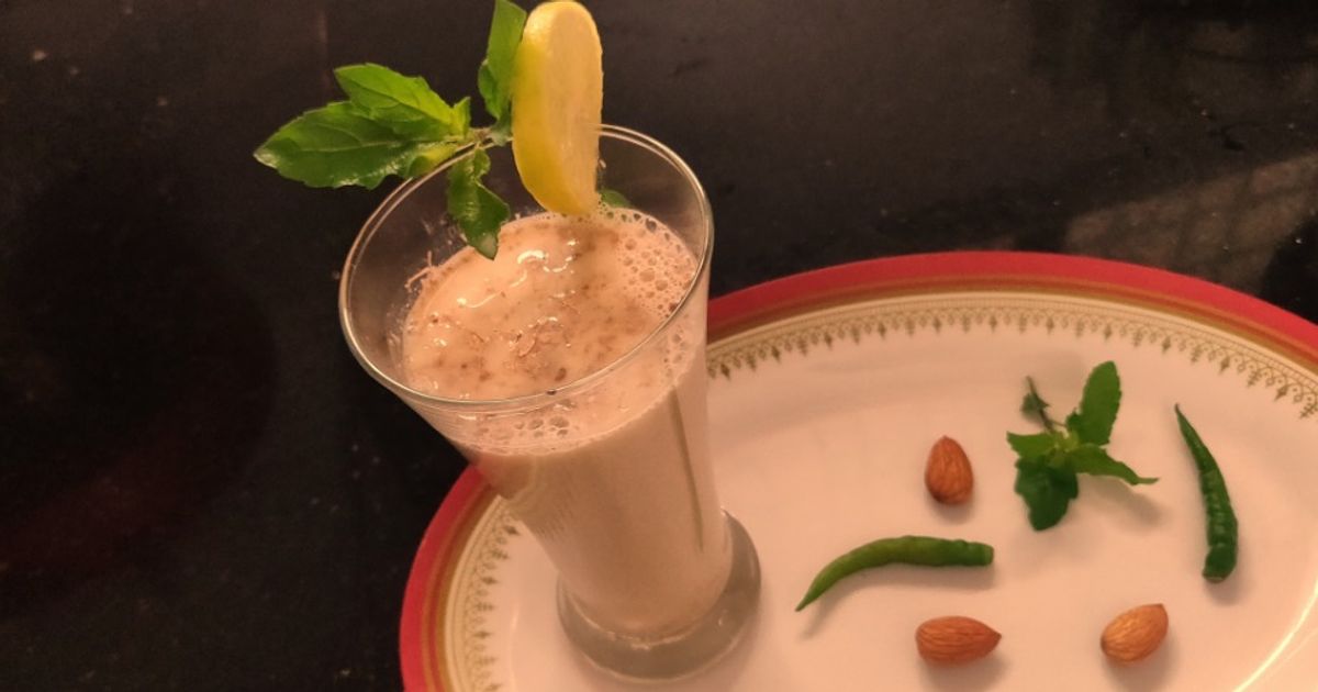 सत्तू बदाम बटरमिल्क (Satu Badam Buttermilk Recipe In Marathi) रेसिपी ...