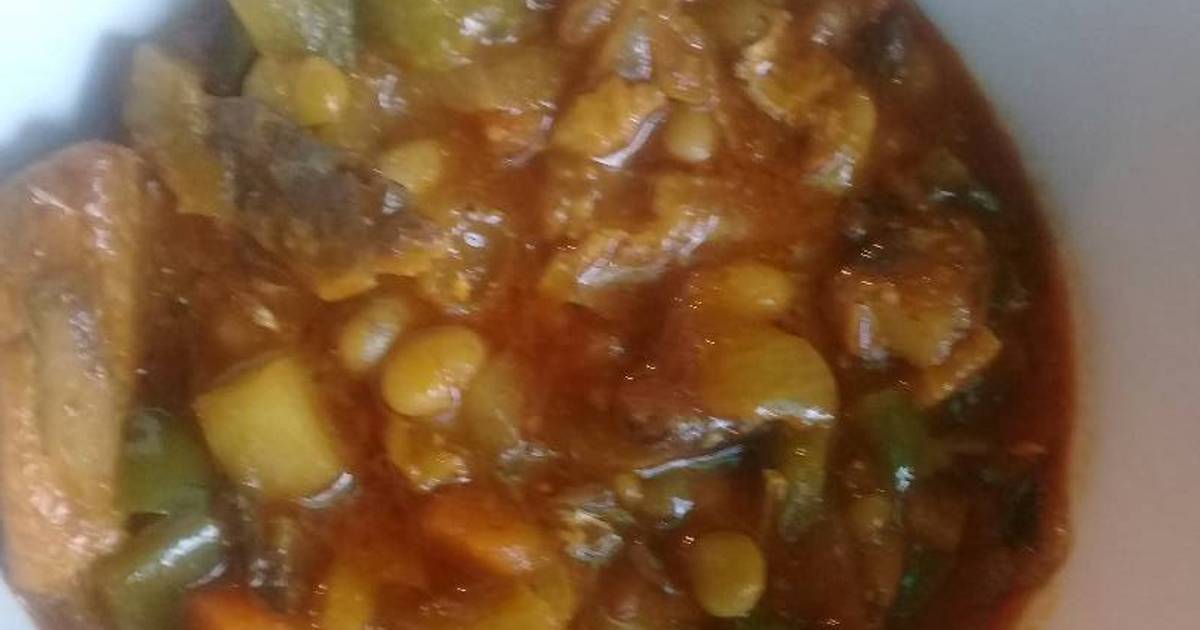 Tin fish with tin vegetables Recipe by khazamula - Cookpad