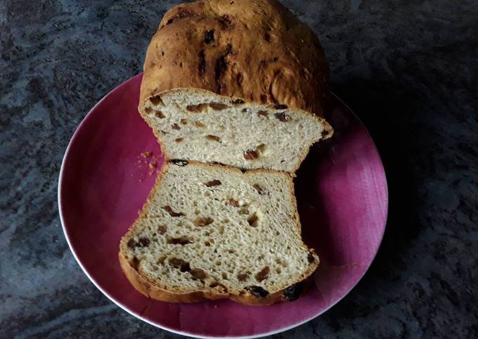 Pan de pasas Receta de Ladis Fernandez- Cookpad