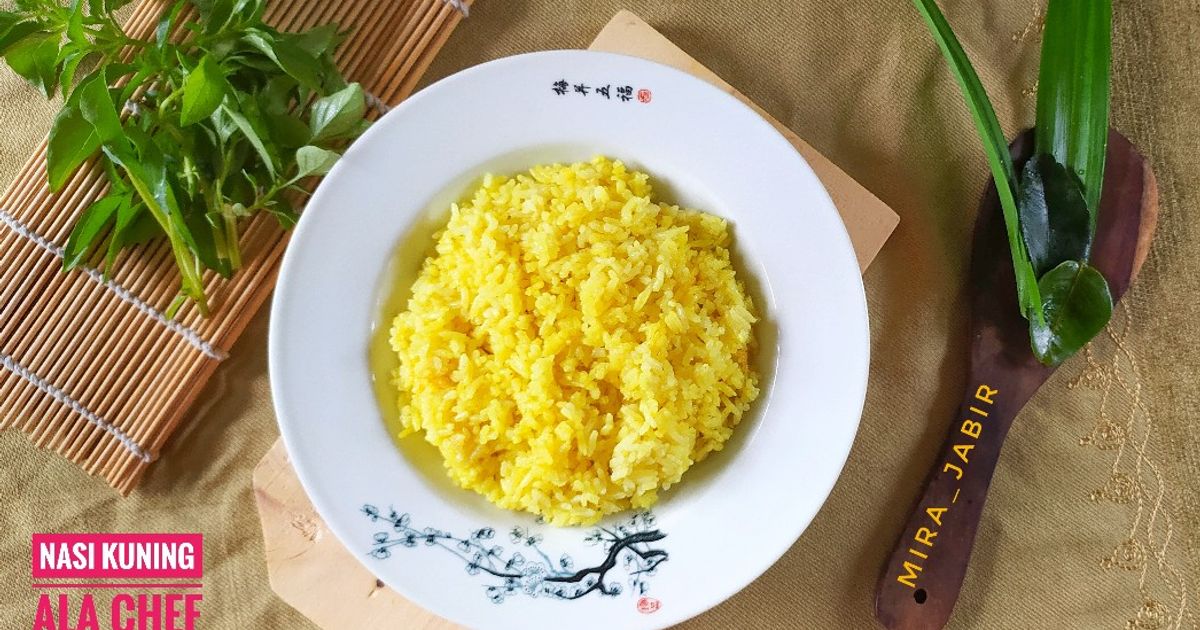 Resep Nasi Kuning Gurih Harum Ala Chef Rudy (Metode Magic Com) #143 oleh Mira_Jabir - Cookpad
